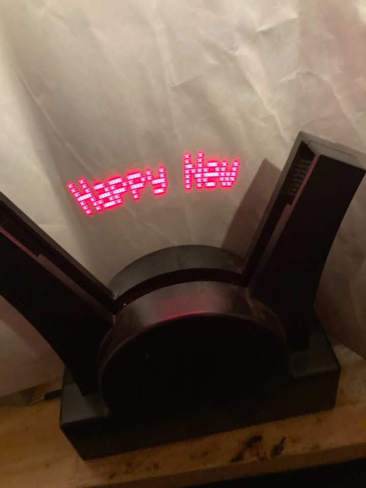Programmable Message Clock with LED display C17D2290, POV clock | eBay