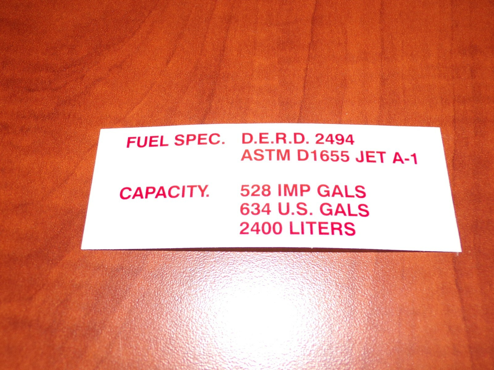 Hawker Beechcraft Aircraft Fuel Decal STD-1145-27 | eBay