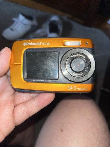 Polaroid iF045 14.0 MP Dual Screen Waterproof Digital Camera Orange ...