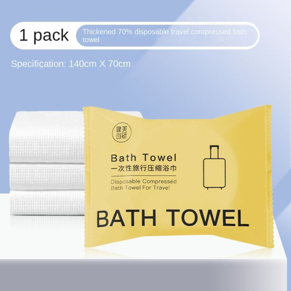 70x140cm Cotton Disposable Compressed Bath Towel Quick-Drying Towel ...