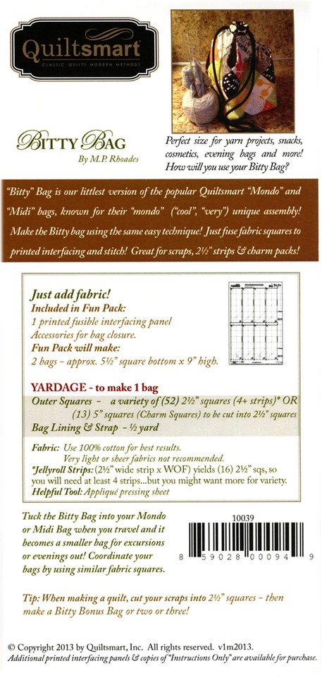Bitty Bag Pattern, 멀티 | eBay