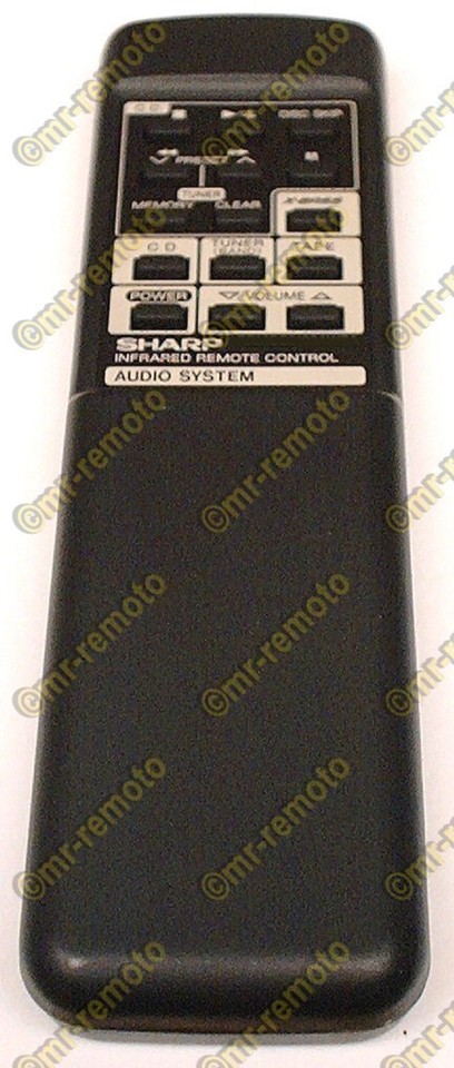 OEM Genuine SHARP Remote Control Audio CD-C602 CD-C600 CD-C406 CD-C401 ...