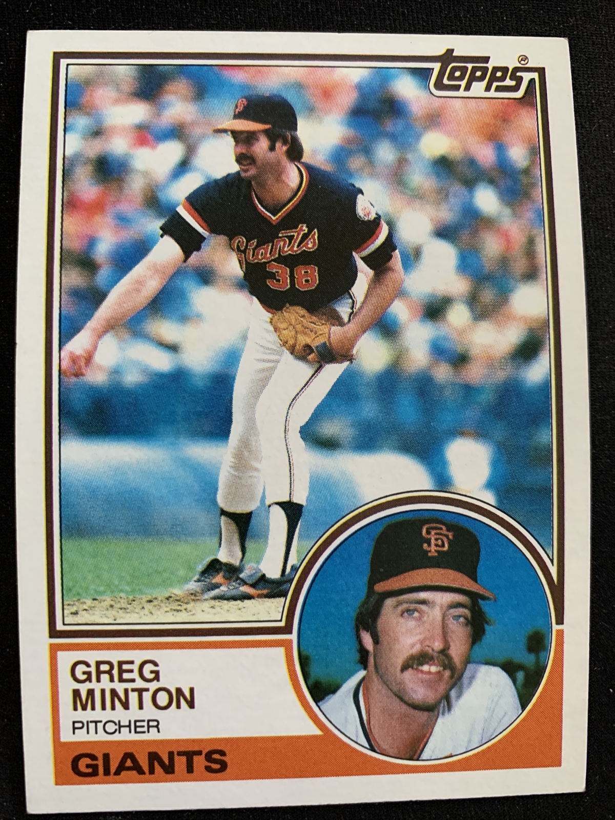 1983 Topps Baseball Card #470 Greg Minton San Francisco Giants NMMT ...