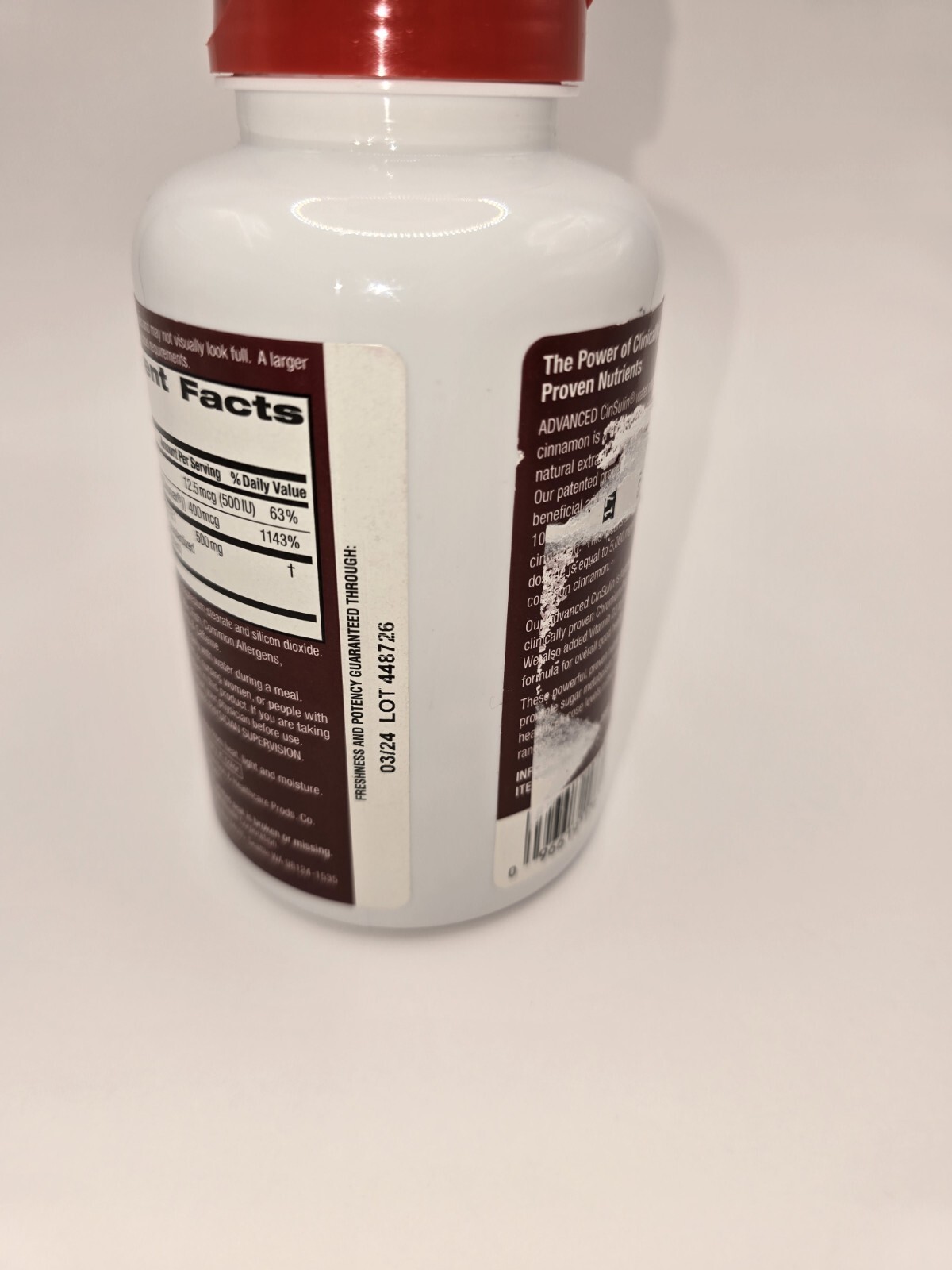 TruNature Advanced Strength Cinsulin Cranberry Flavor - 200 Vegetarian ...