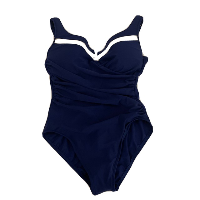 Miraclesuit Women's Red Escape One Piece Swimsuit Plus Size 16W for ...