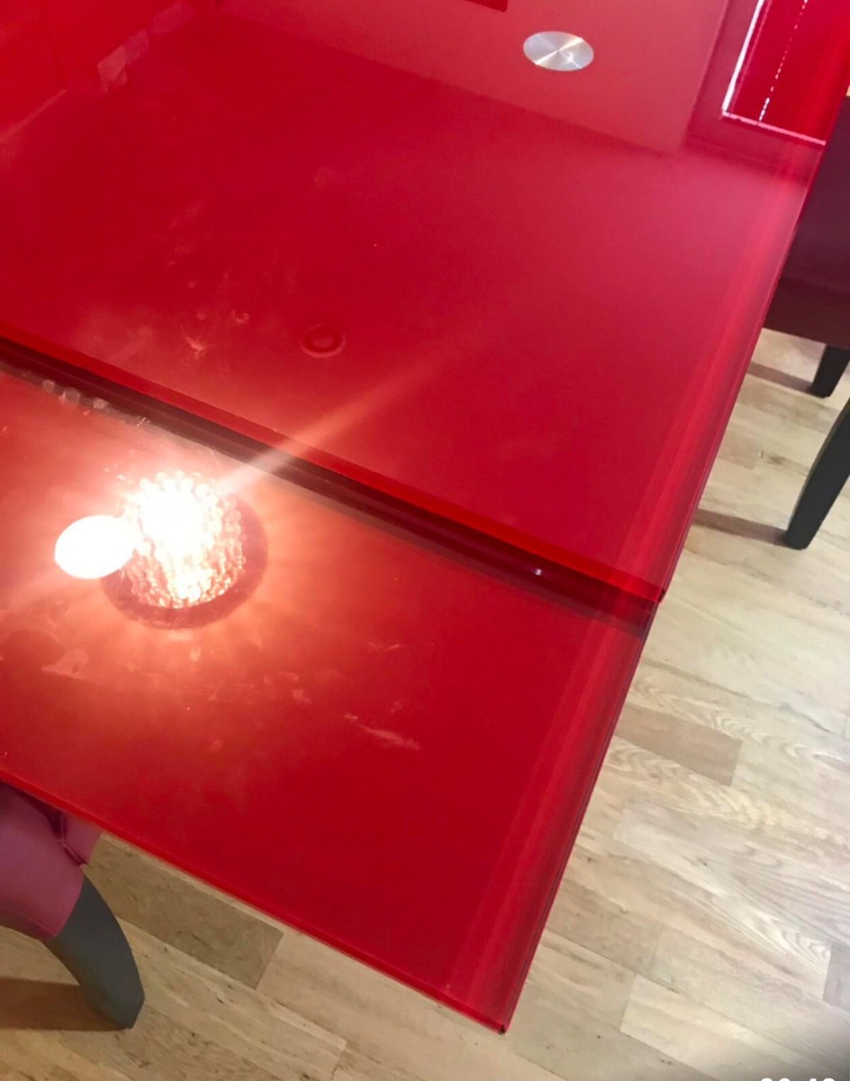 Used Glass Top Dining Table
