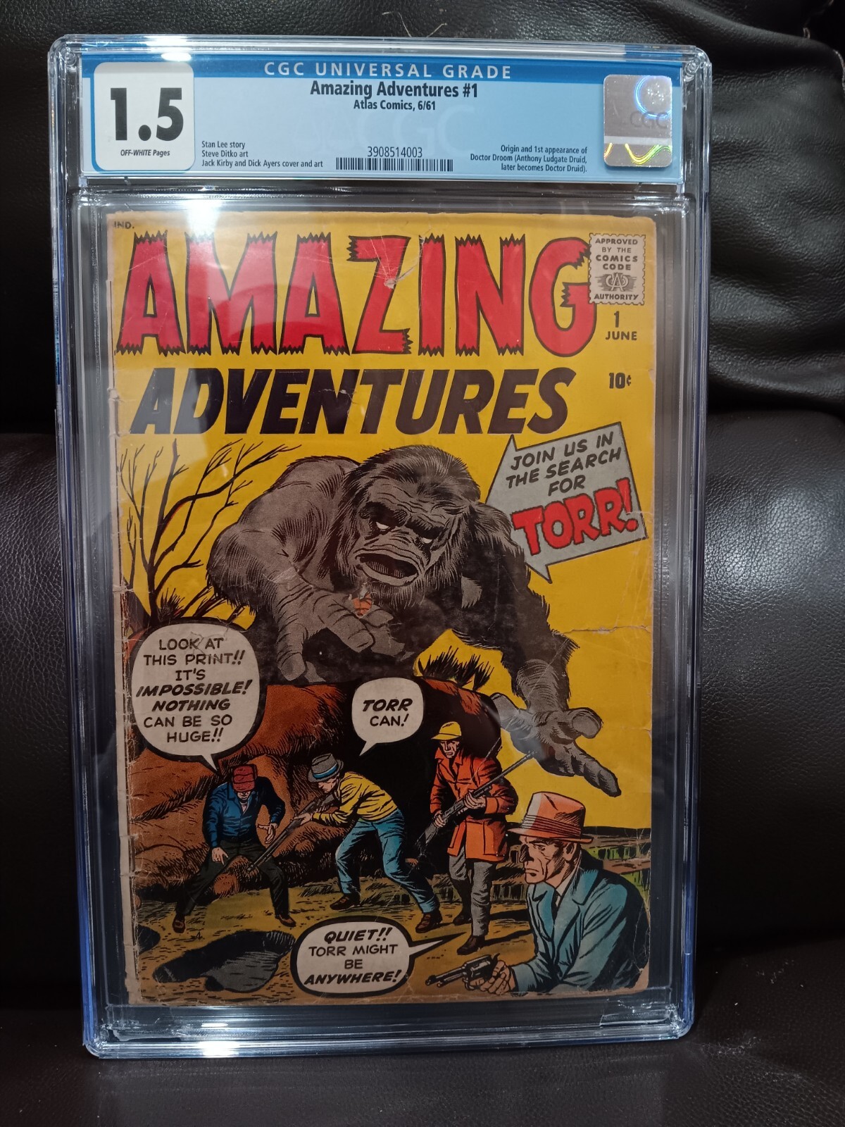 Amazing Adventures #1 (June 1961, Atlas Comics) Rare, CGC Graded (1.5 ...