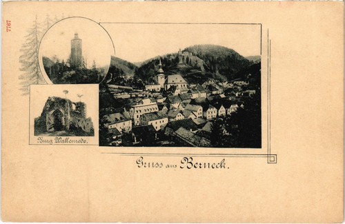 CPA AK BAD BERNECK IM FICTELGEBIRGE Burg Wallenrode Panorama GERMANY ...