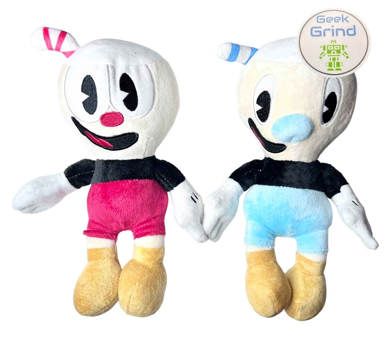 Set Of 2 Cuphead and Mugman Plush 9” Very Clean Smoke & Pet Free Home ...