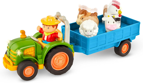 Musical Farm Tractor Toy Set with Animals Lights Sounds for Toddlers 18 ...