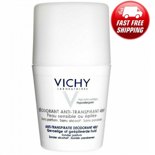 Vichy 48H Anti-Perspirant Deodorant Sensitive Skin Roll-on 50ml ...