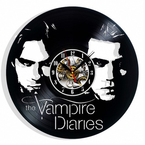 Vampire Diaries Vinyl Wall Clock Gift Birthday Holiday Home Room Decor ...