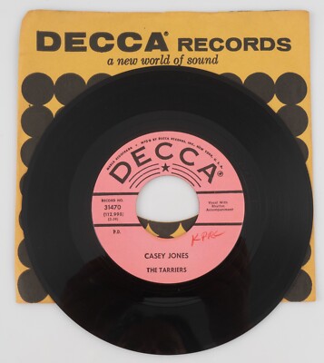 THE TARRIERS MARY ANN / CASEY JONES DECCA PROMO 31470 VG++ 1963 FOLK | eBay
