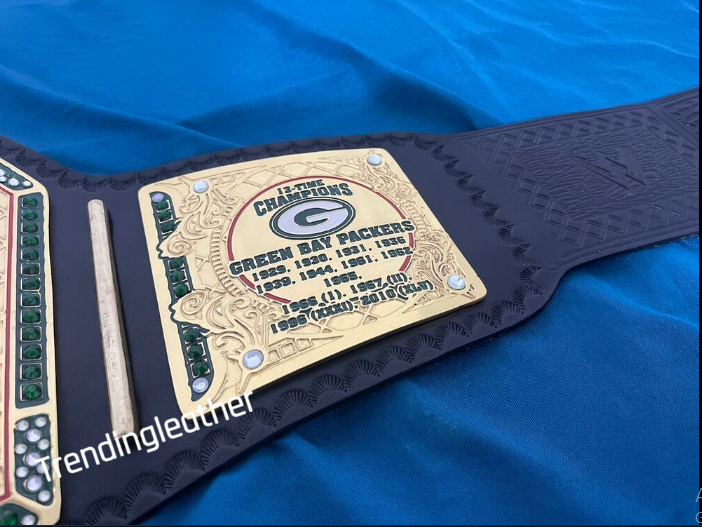 Green Bay Packers American Football NFL Championship Replica Title Belt ...