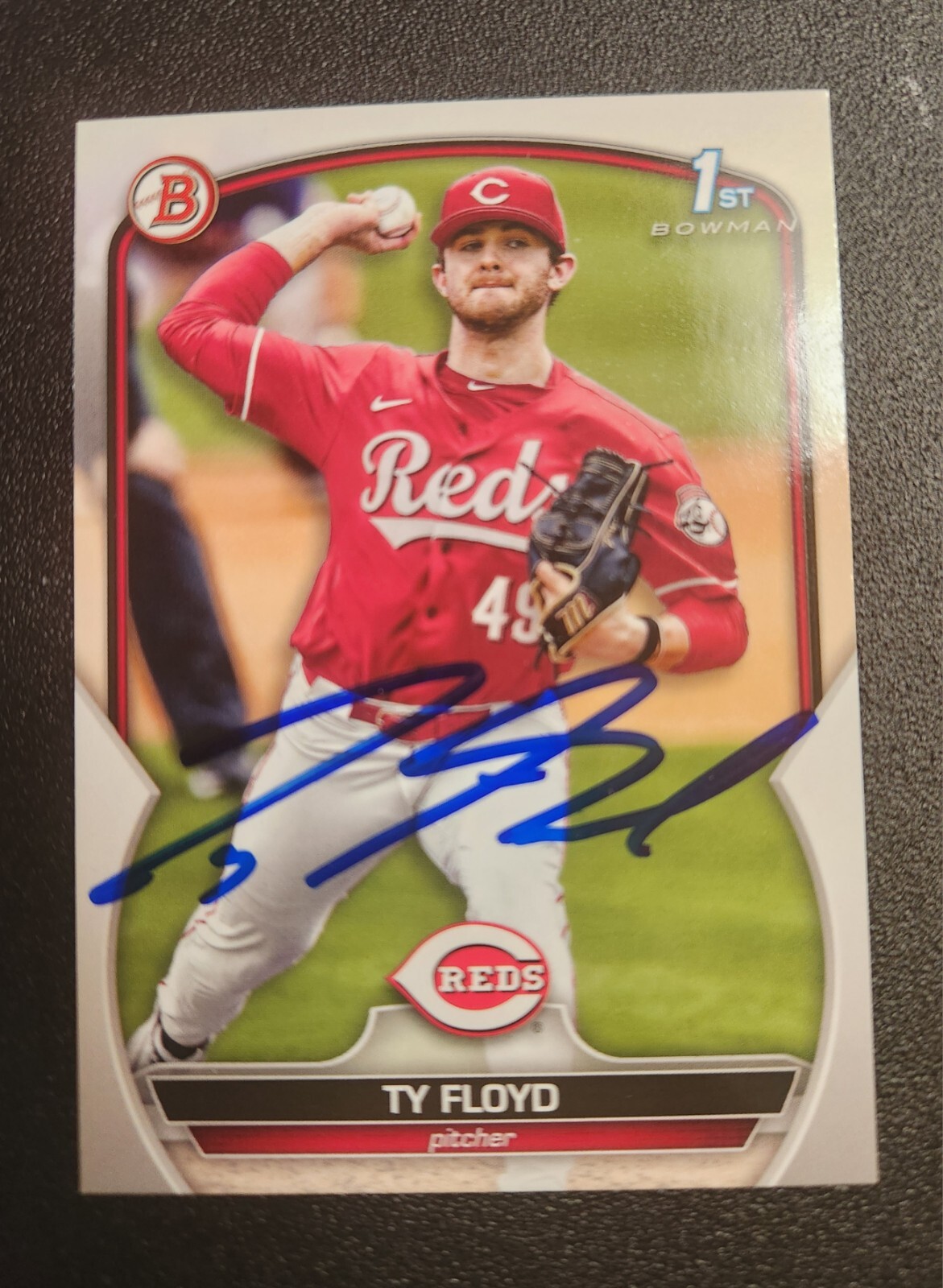 Ty Floyd Autograph Signed 2023 Bowman 1st Cincinnati Reds | eBay