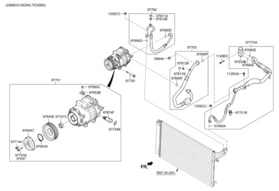 97701A9100 Genuine COMPRESSOR ASSY For Kia Sedona 3.3L 15-16 /DHL | eBay
