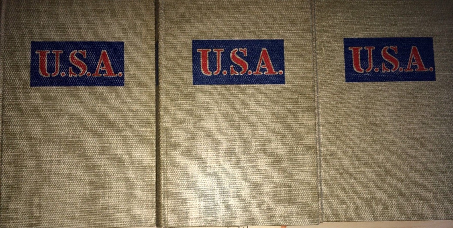 USA TRILOGY BY JOHN DOS PASSOS *INSCRIBED*FIRST EDITION* | eBay