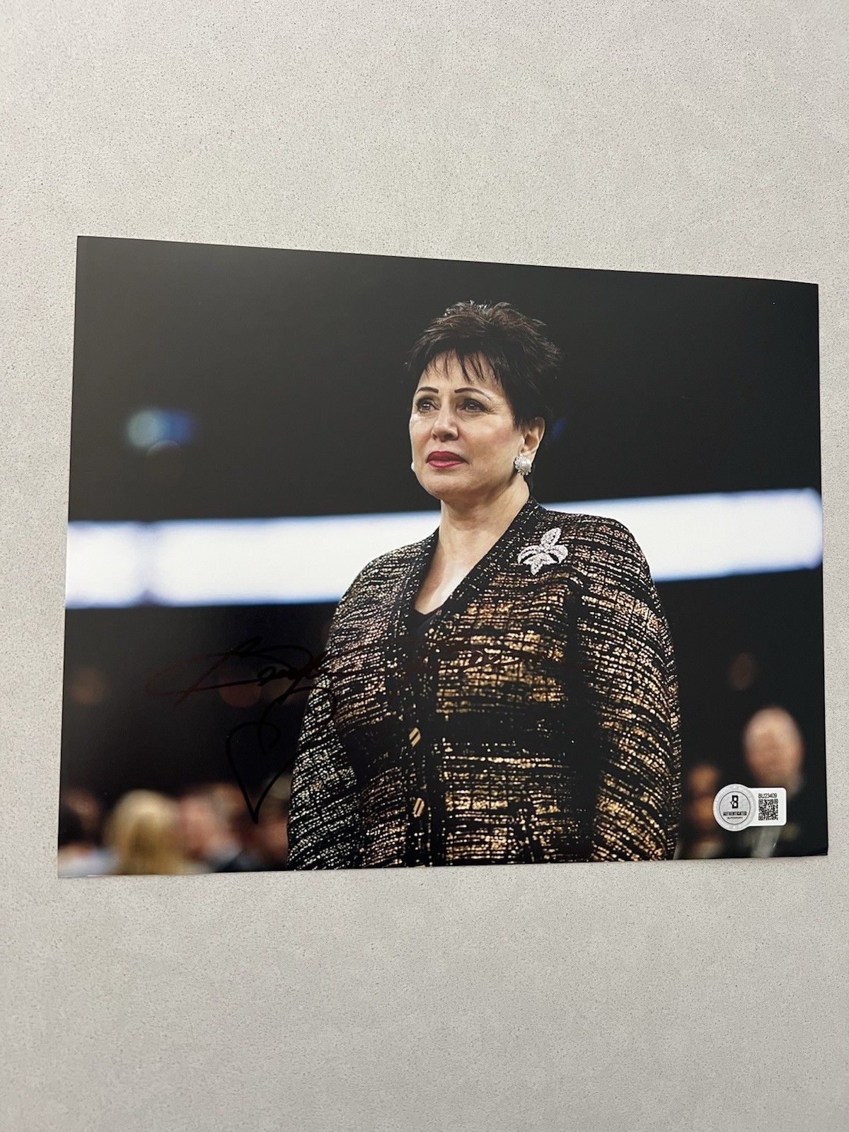 Gayle Benson autographed signed 8x10 photo Beckett BAS COA Saints Owner ...