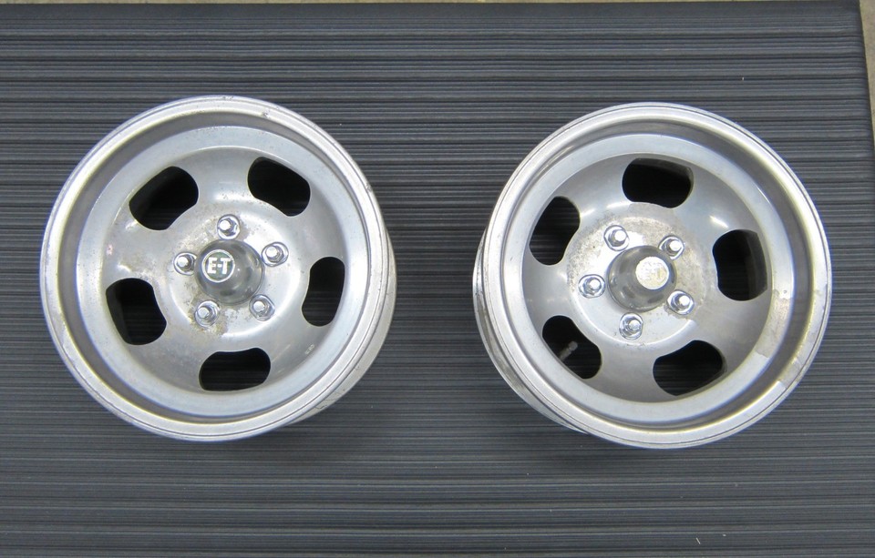 Vintage (2) ET Aluminum Slot Mag Wheels 15"x7.5" Unilug 5x4.75" | eBay