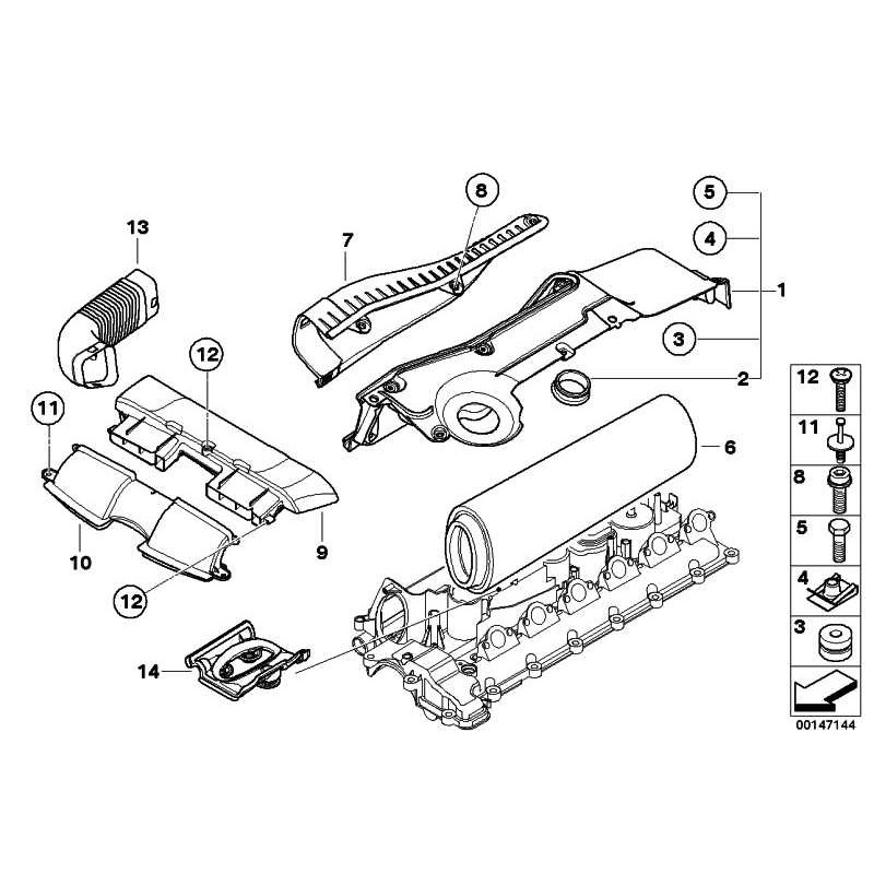 14x Original BMW 07147549513 - Linsenschraube 1er 3er 5er 7er X1 | eBay