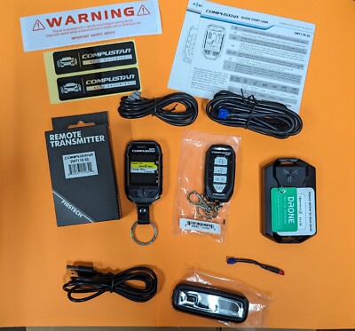 Compustar RF-2WT12-SS 2-Way 3-Mile LCD Remote + 2WG15-SS Upgrade Kit ...