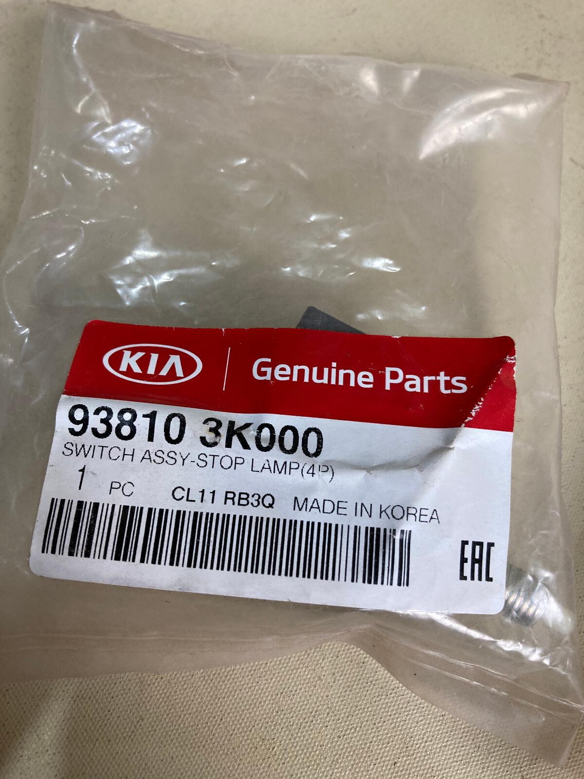 KIA OEM 93810 3K000 IX35 SUV PETROL & TURBO DIESEL BRAKE STOP LIGHT ...