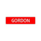 Gordon Street Sign Room Home Wall Décor Children's Name Gift Aluminum ...