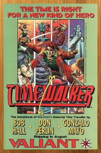 1994 Valiant Comics Timewalker Vintage Print Ad/Poster Authentic Promo ...