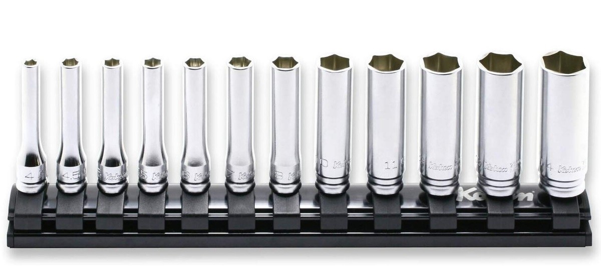 1/4 Socket Set 8-14mm Nut Grip Length 150mm Pieces –, 57% OFF