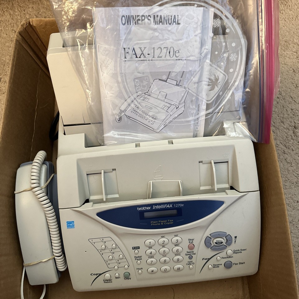 Brother IntelliFAX 1270e Fax Phone & Copier Tested & Working ...