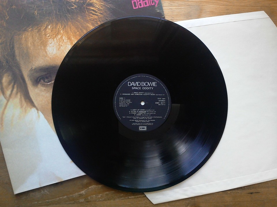 David Bowie Space Oddity Near Mint Vinyl LP Record EMC 3571 1990 ...