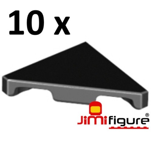 NEW 10 x LEGO Tile Modified 2x2 Triangular Black 35787 Genuine Bulk Lot ...