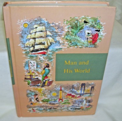 1958 Antique School Book Through Golden Windows Man and His World | eBay