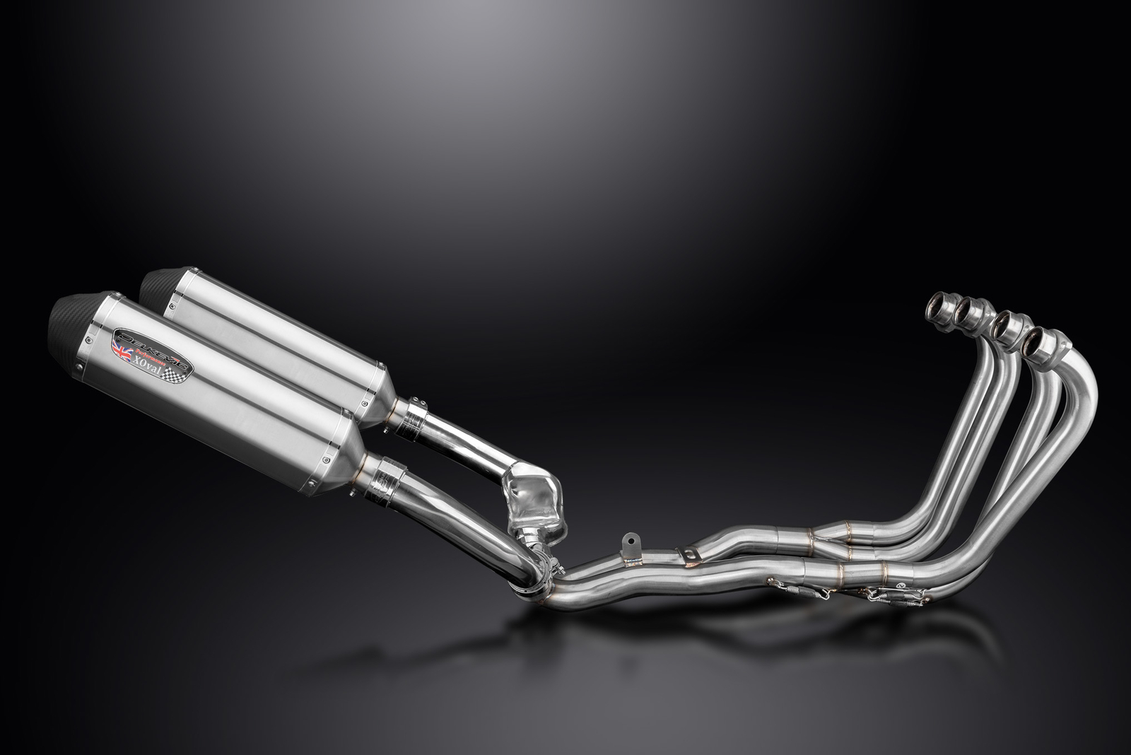 HONDA CBR1000F 1987-1999 343MM X-OVAL STAINLESS 4-2 EXHAUST SYSTEM | eBay