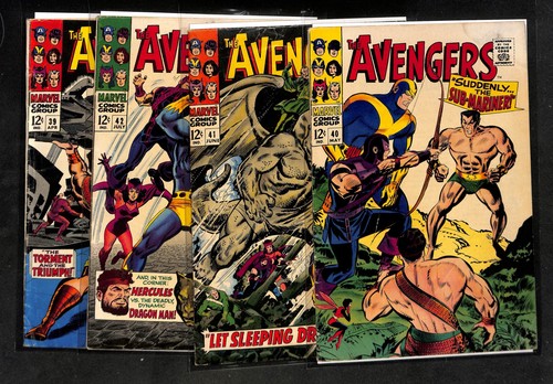 Avengers #39, 40, 41, 42 Hercules, Sub-Mariner, Diablo Issues Lot X3 (KC) 196 | eBay