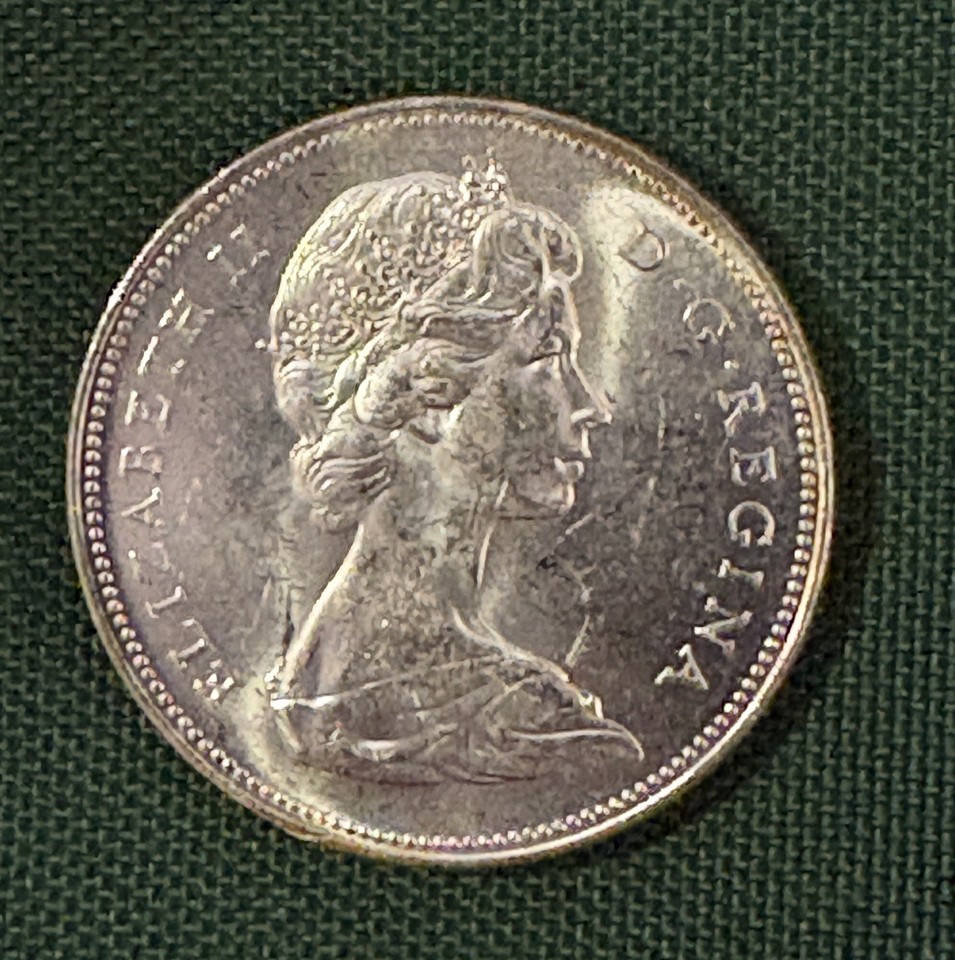 1966 Canada Silver $1 Dollar Canoe Coin You See Is Coin You Get (043 ...