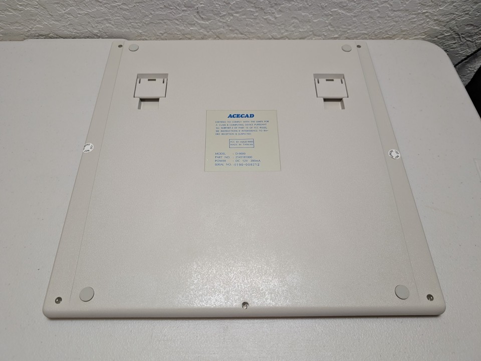 ACECAD D-9000 Tablet With Power Supply and Mouse Vintage Microsoft ...