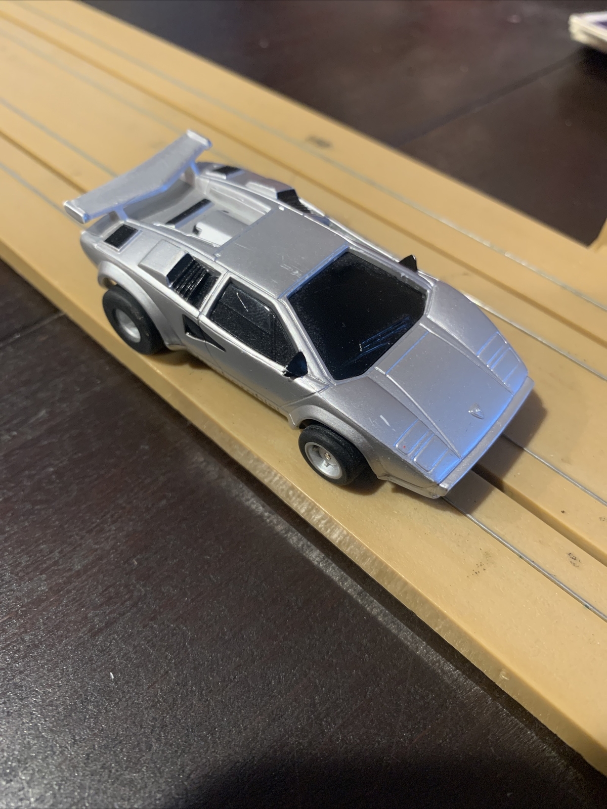 Tyco Magnum 440-X2 Lamborghini Silver HO Slot Car NO. 8918 Tested! | eBay