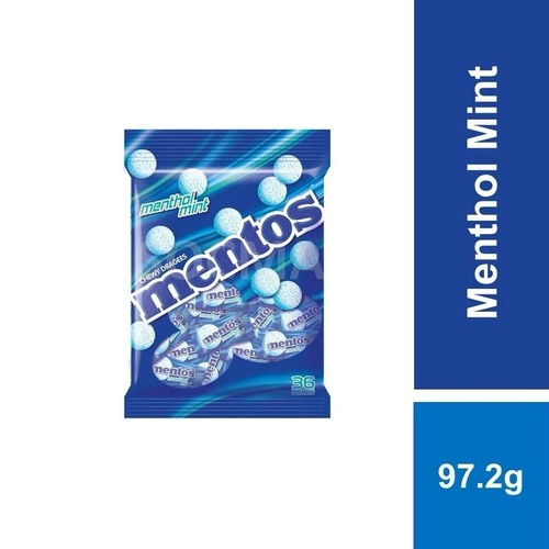 MENTOS MINT Chewy Candy, Peppermint, Fun Size, Individually Wrapped (2 ...