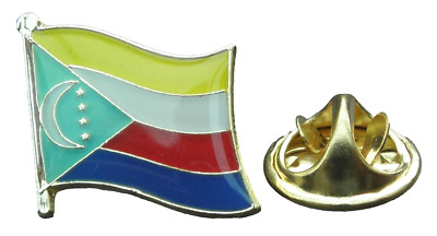 Comoros Flag Pin Badge Union des Comores Udzima wa Komori Brooch | eBay