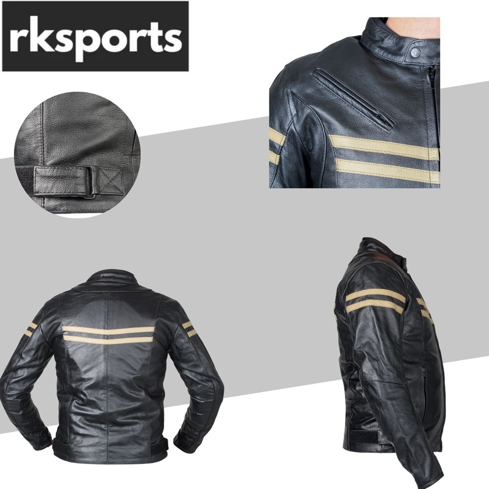 Mens Leather Speed-1 Fashion Motorcycle Motorbike Armoured Jacket | eBay