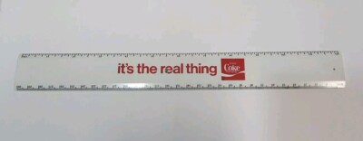 Vintage Coca Cola 12" 30cm Plastic Ruler - It's the real thing. Coke | eBay