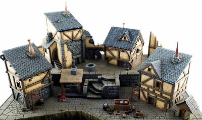 WWG Complete Fantasy Village – 28mm Medieval Wargaming Terrain Model ...