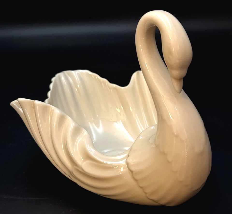 Vtg Medium Lenox Swan Centerpiece 9” Candy Trinket Centerpiece Dish ...