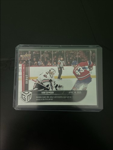 UD Game Dated Moments 2024-25 Ivan Demidov #77 FIRST ROOKIE /1199 Rc | eBay