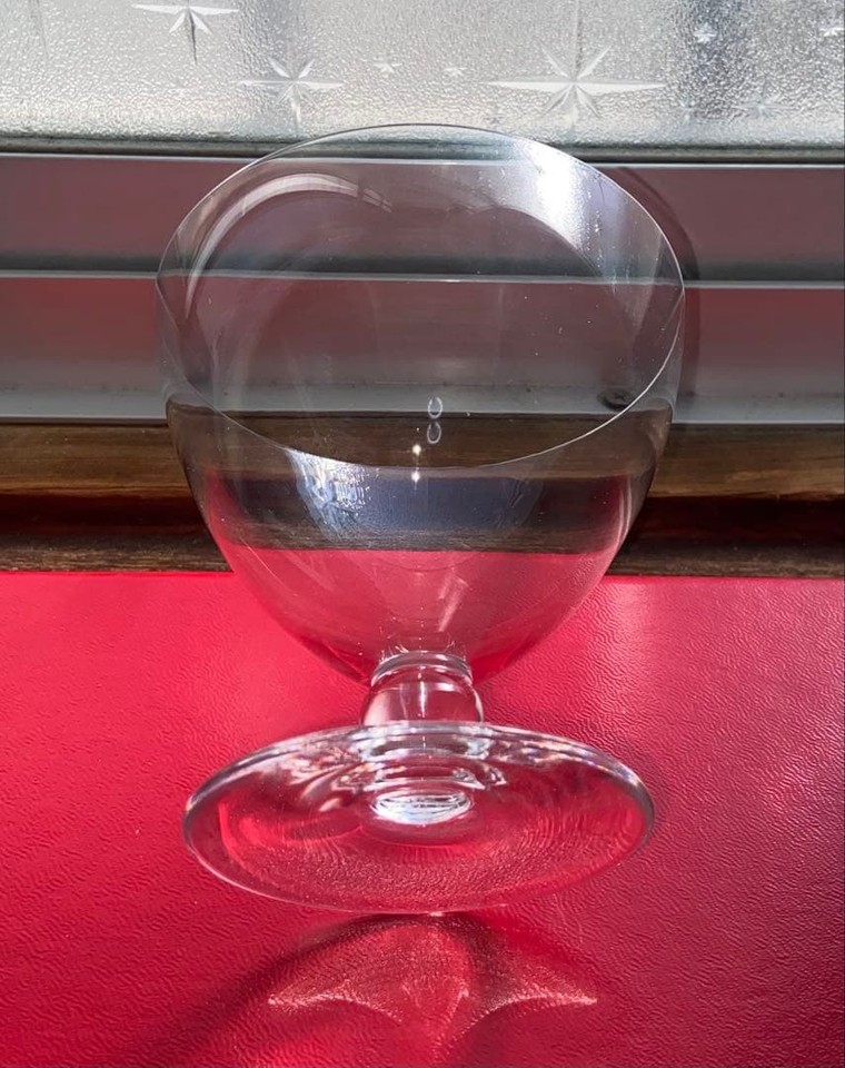 Baccarat Gilbert Crystal Wine Glass 9.7cm Simple Elegant Used Authentic ...