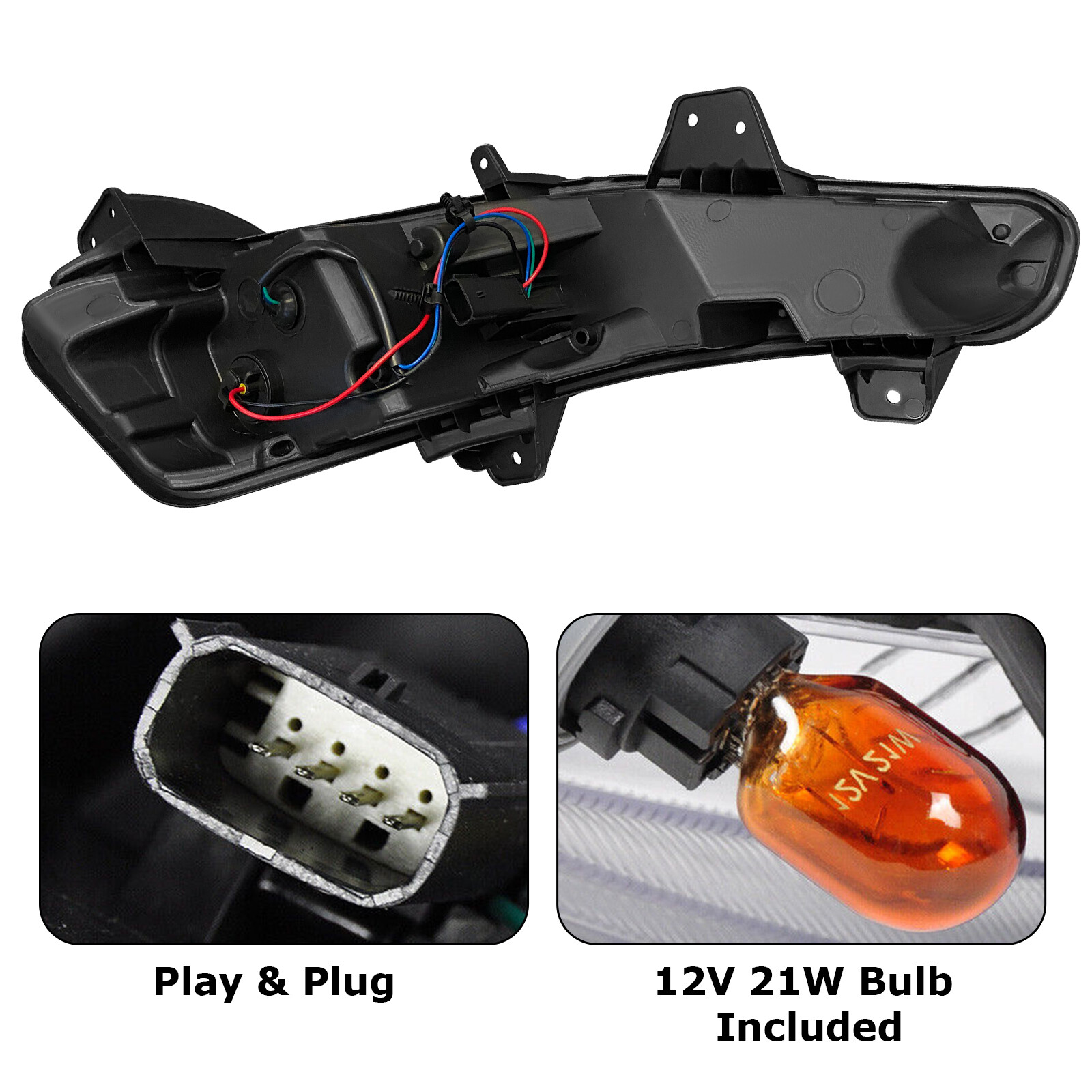 For 2019 2020 2021 2022 2023 Chevy Malibu Fog Light w/LED DRL Turn ...