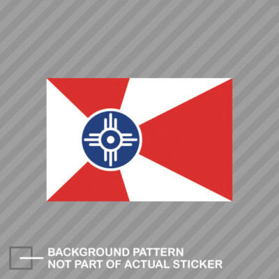 Wichita Flag Sticker Decal Vinyl flag of wichita ks | eBay