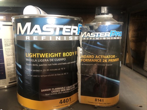 (1) GALLON 4401 LIGHTWEIGHT BODY FILLER & (1) QUART 8141 STANDARD ...