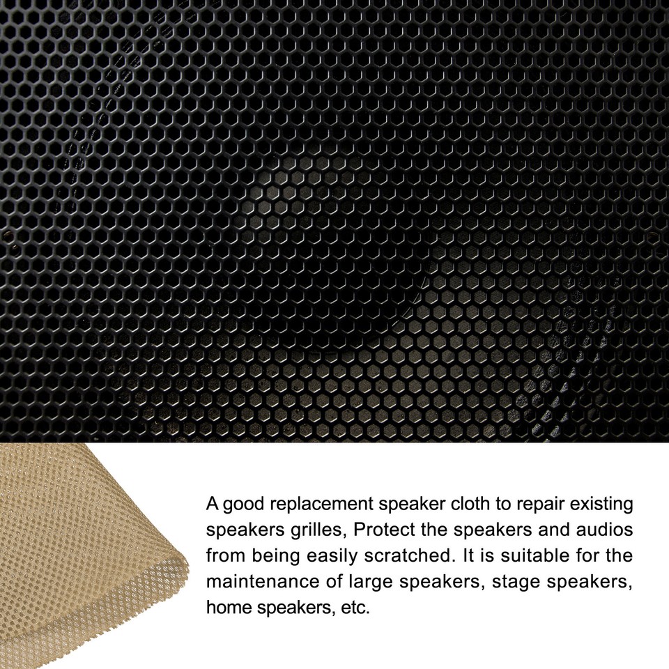 Speaker Grill Cloth Stereo Fabric Dustproof Cloth 19.7" x 59" Light ...